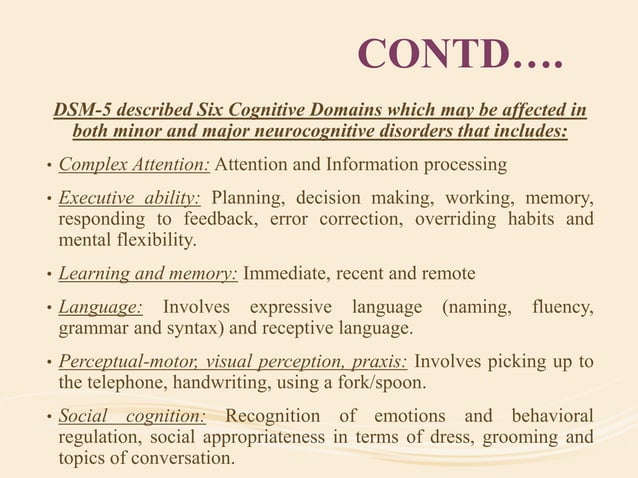 Organic Disorders | PPTX | Brain and Nervous System Disorders ...