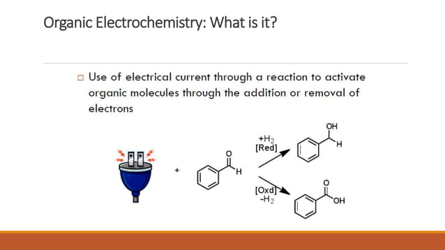 Organic electrochemistry applications | PPTX