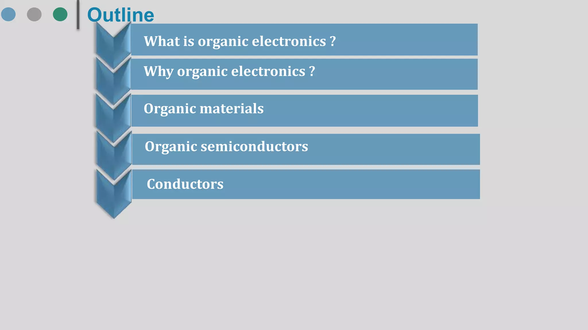Organic electronics materials | PPTX