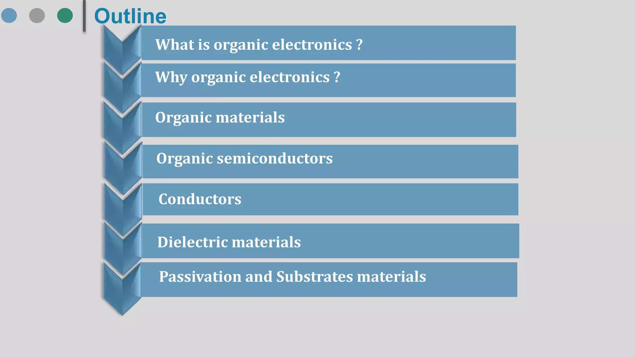 Organic electronics materials | PPTX