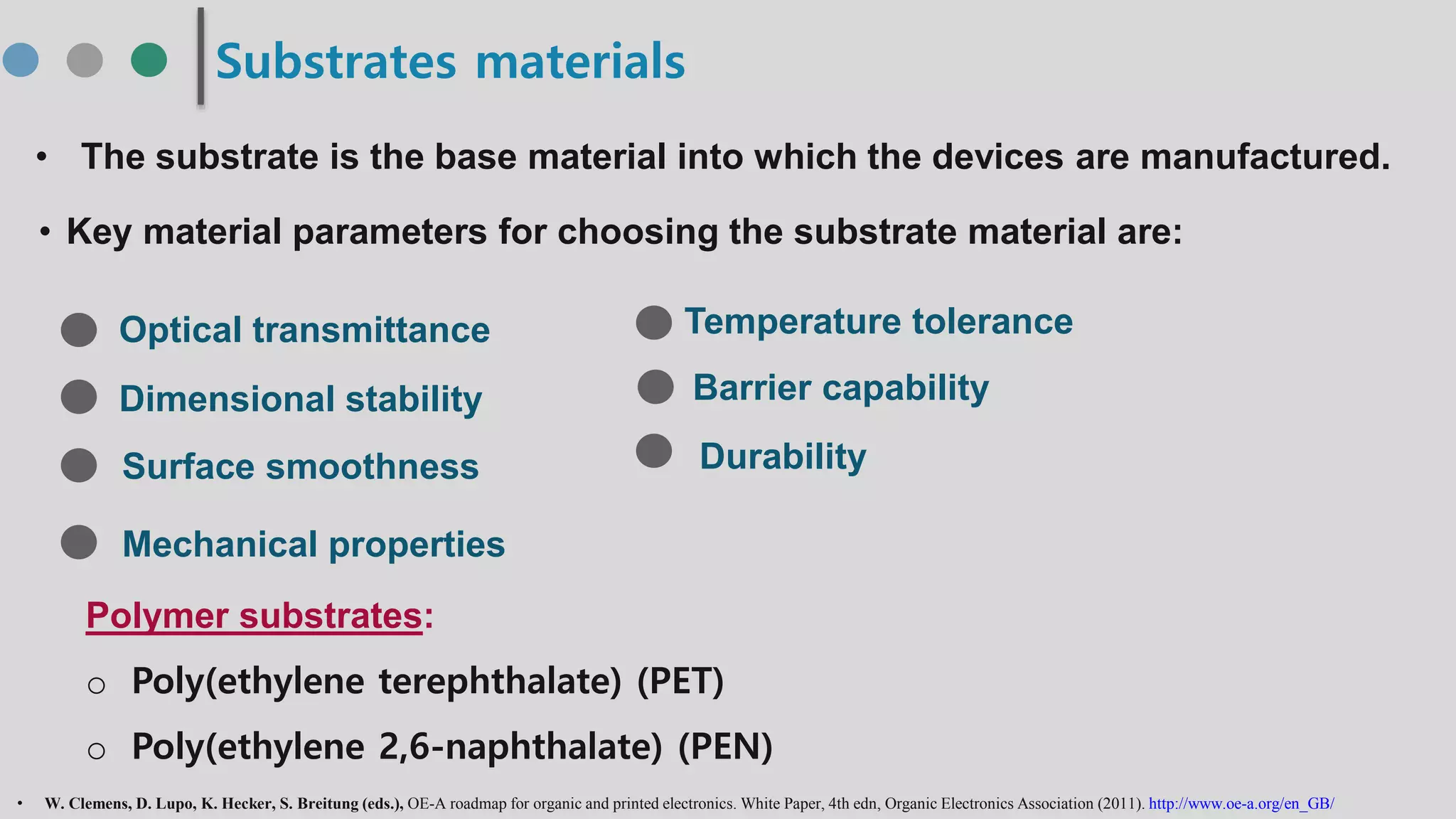 Organic electronics materials | PPTX