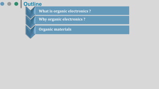 Organic electronics materials | PPTX