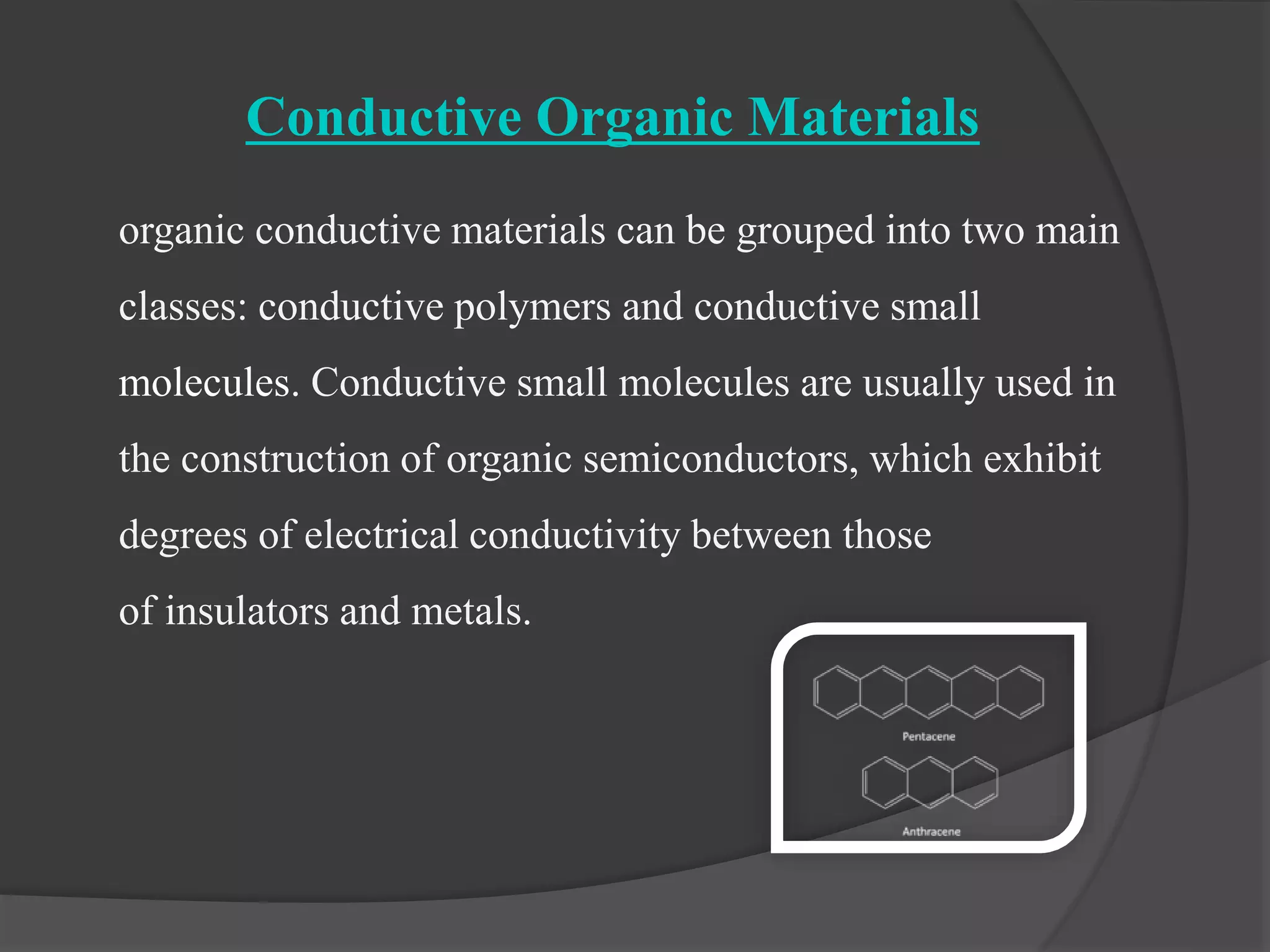 Organic electronics ppt | PPTX