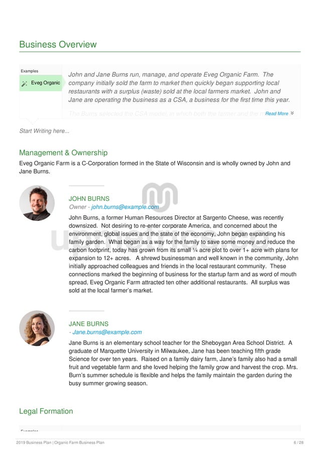 Organic farm business plan example | PDF | Agriculture | Industries