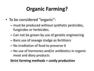 Organic Farming | PPTX