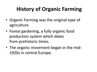 Organic Farming | PPTX