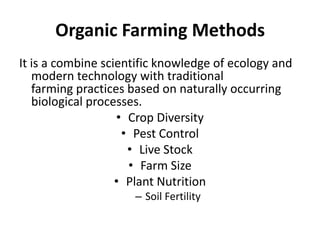 Organic farming | PPTX