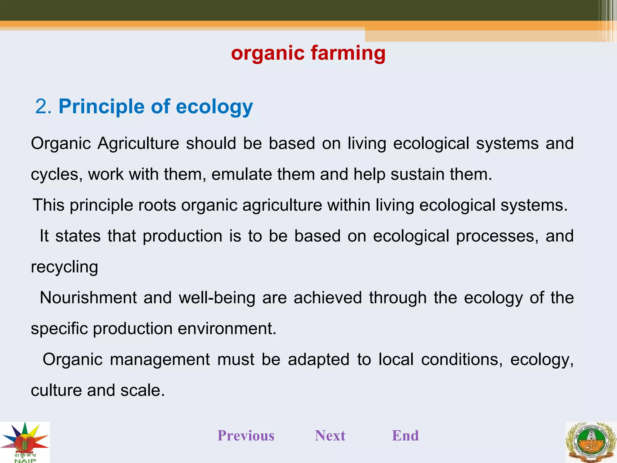 Organic farming and modern world a study by Allah Dad Khan | PPT