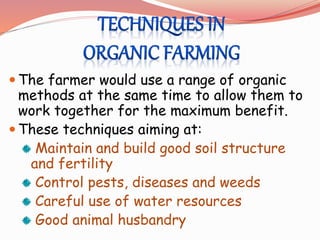 Organic farming | PPTX