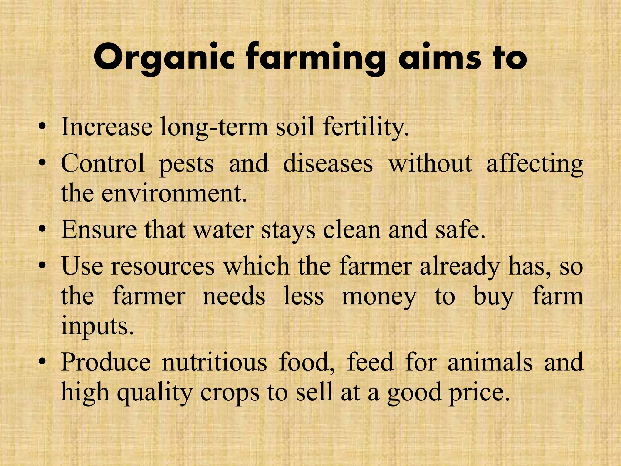 Organic farming | PPTX