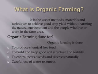 Organic farming | PPT