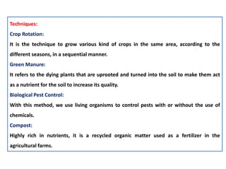 Organic farming. Pest and Pest management in medicinal plants | PPTX