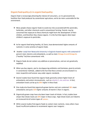 Organic farming assignment by Usama Afzal Islamia University of ...