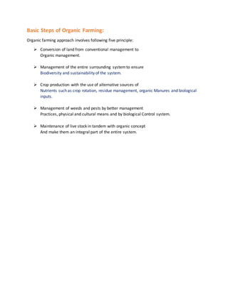 Organic farming assignment by Usama Afzal Islamia University of ...