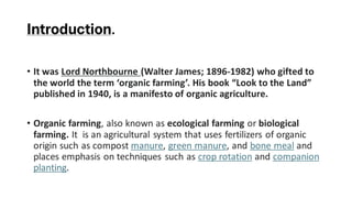 organic farming, unit -1, Herbal Drug technology,pdf | PDF