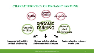 Organic farming defination, management practices, advantage and ...