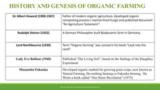 Organic farming defination, management practices, advantage and ...