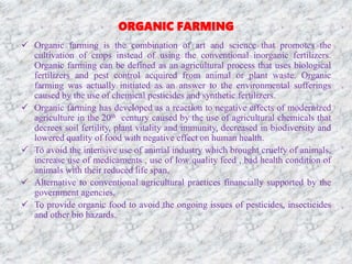 Organic Farming and its importance today in the context of soil health ...