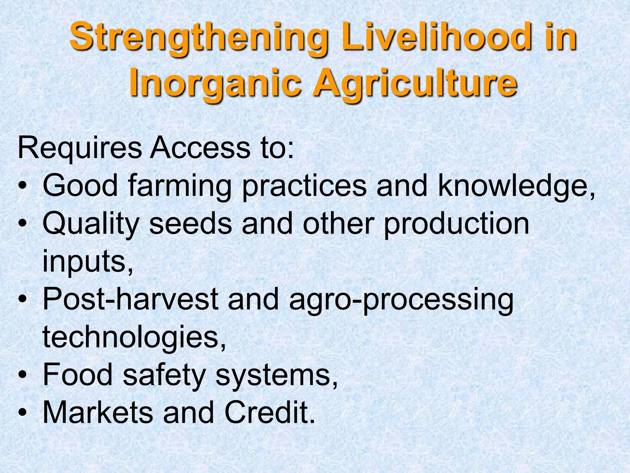 Organic farming a key for women led sustainable rural development of ...