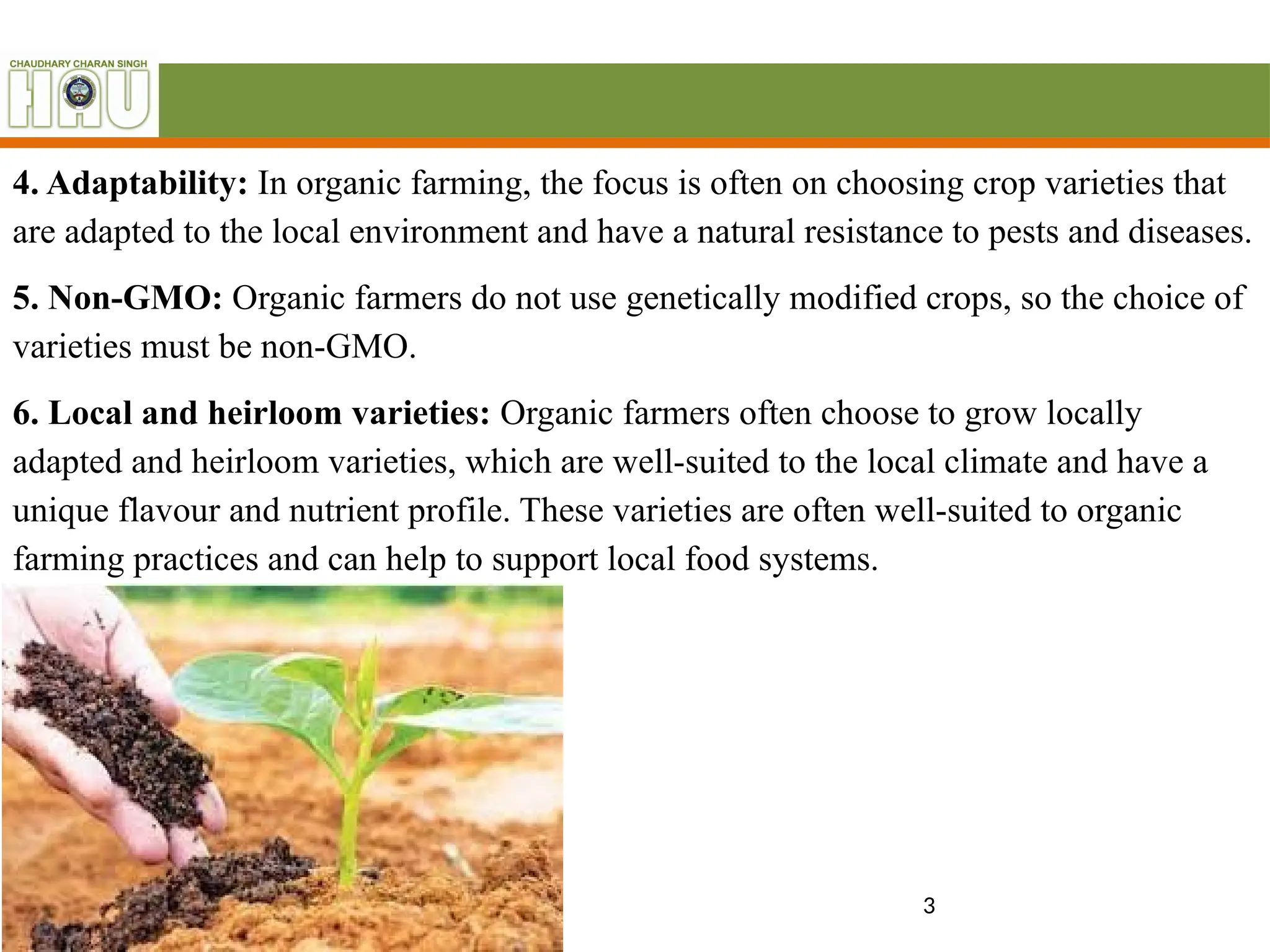 organic farming 3 Choice of crops & varieties in organic farming.pptx