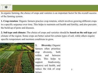 organic farming 3 Choice of crops & varieties in organic farming.pptx