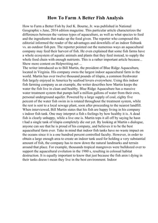Organic Farming Essay | PDF