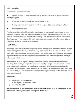 Organic farming for sustainable crop production (june, 2015) | PDF