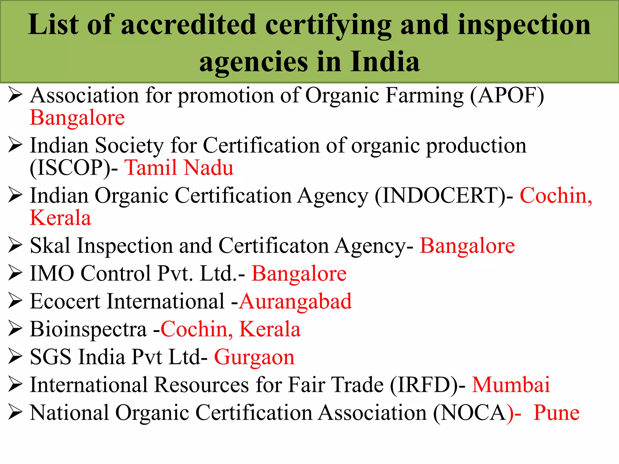 Organic farming | PPTX