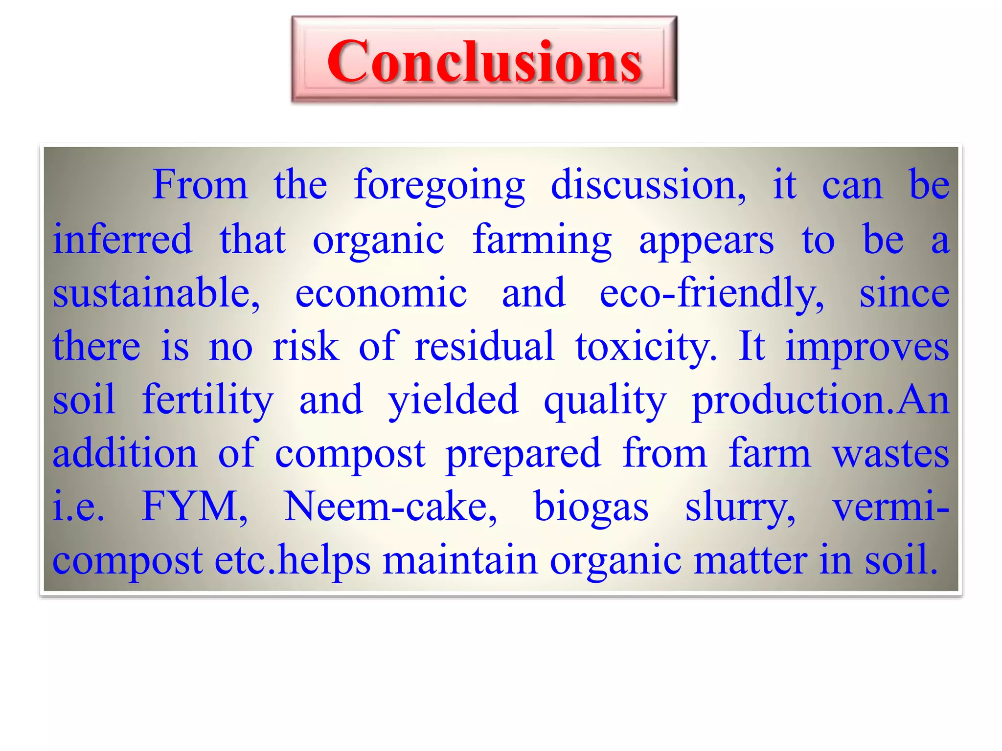 Organic farming | PPTX