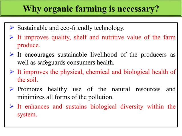 Organic farming | PPTX