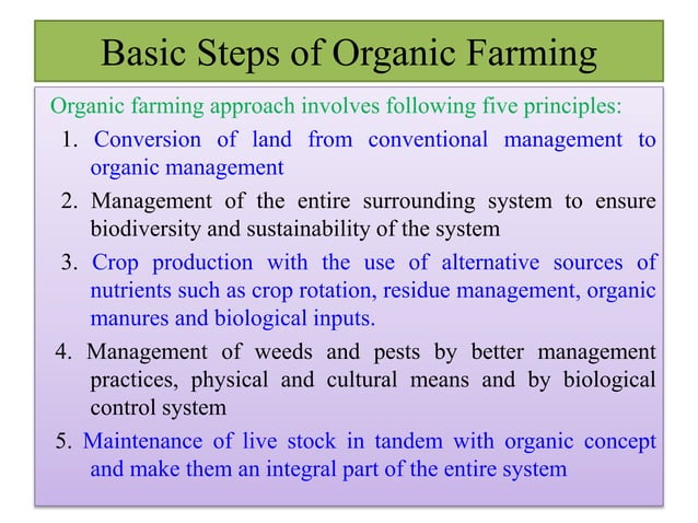 Organic farming | PPTX