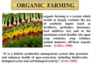 Organic farming | PPTX