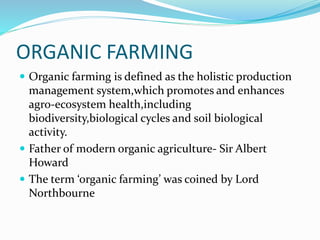 Organic farming model | PPTX