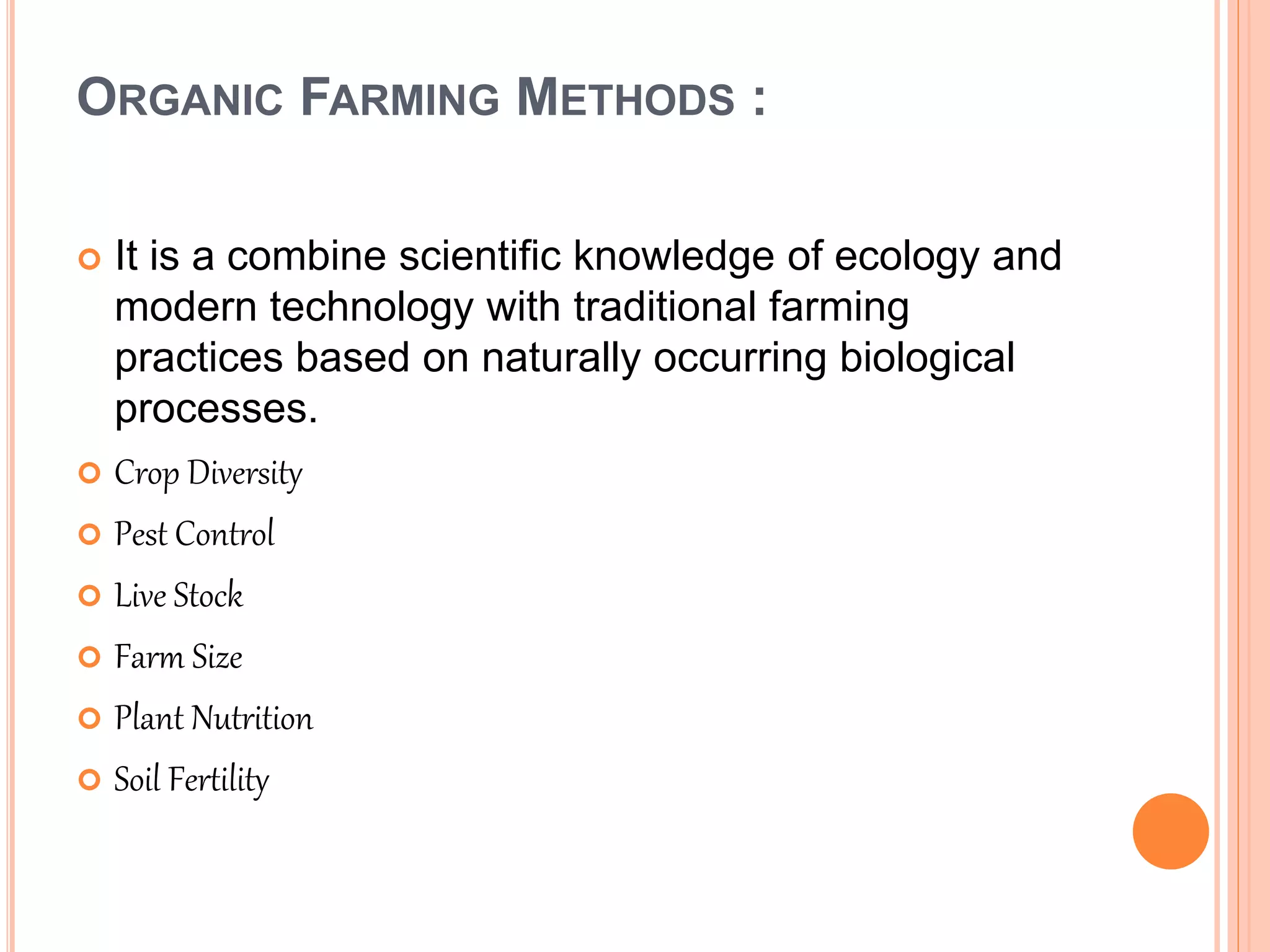 Organic farming presentation | PPTX