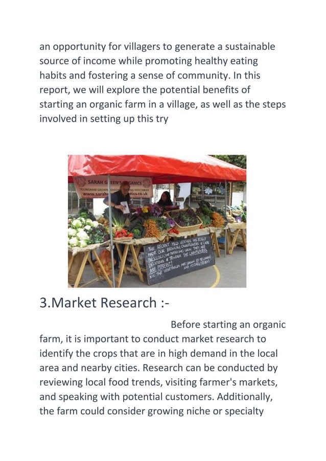 organic farming project report.pdf | Agriculture | Industries