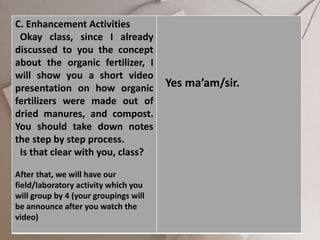 Organic Fertilizer G1- BTVTEd | PPTX