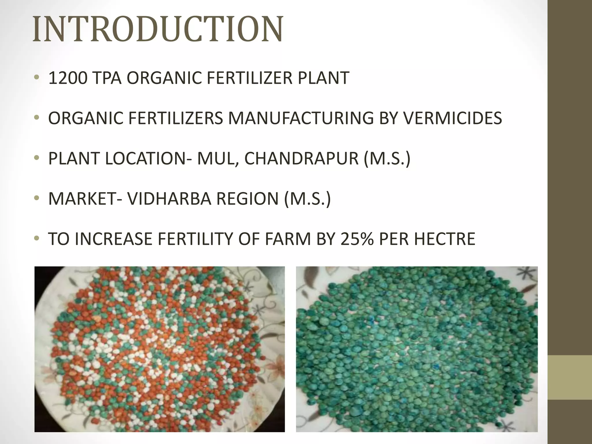 Organic fertilizer plant business proposal | PPTX