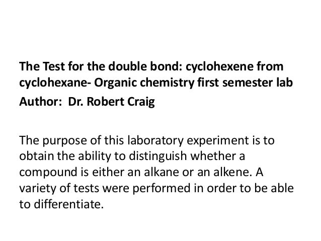 👍 Bromine test of cyclohexane and cyclohexene. Alkane, Alkene Tests ...