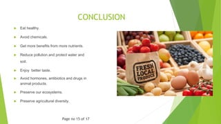 Organic food and farming | PPTX