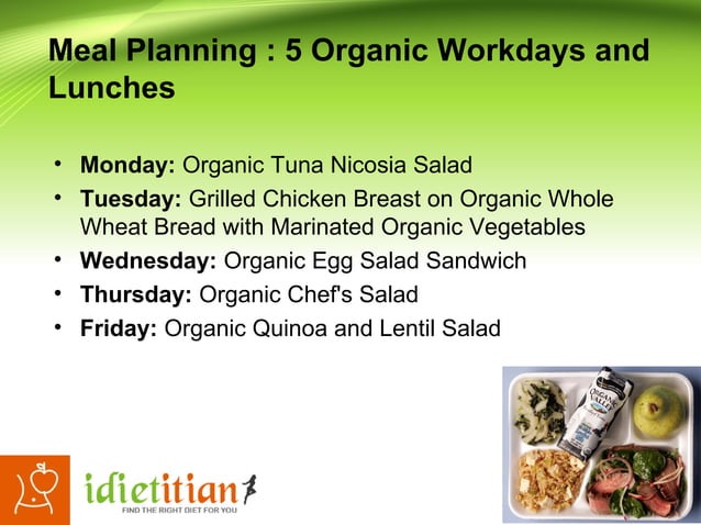 Organic food diet plan | PPT
