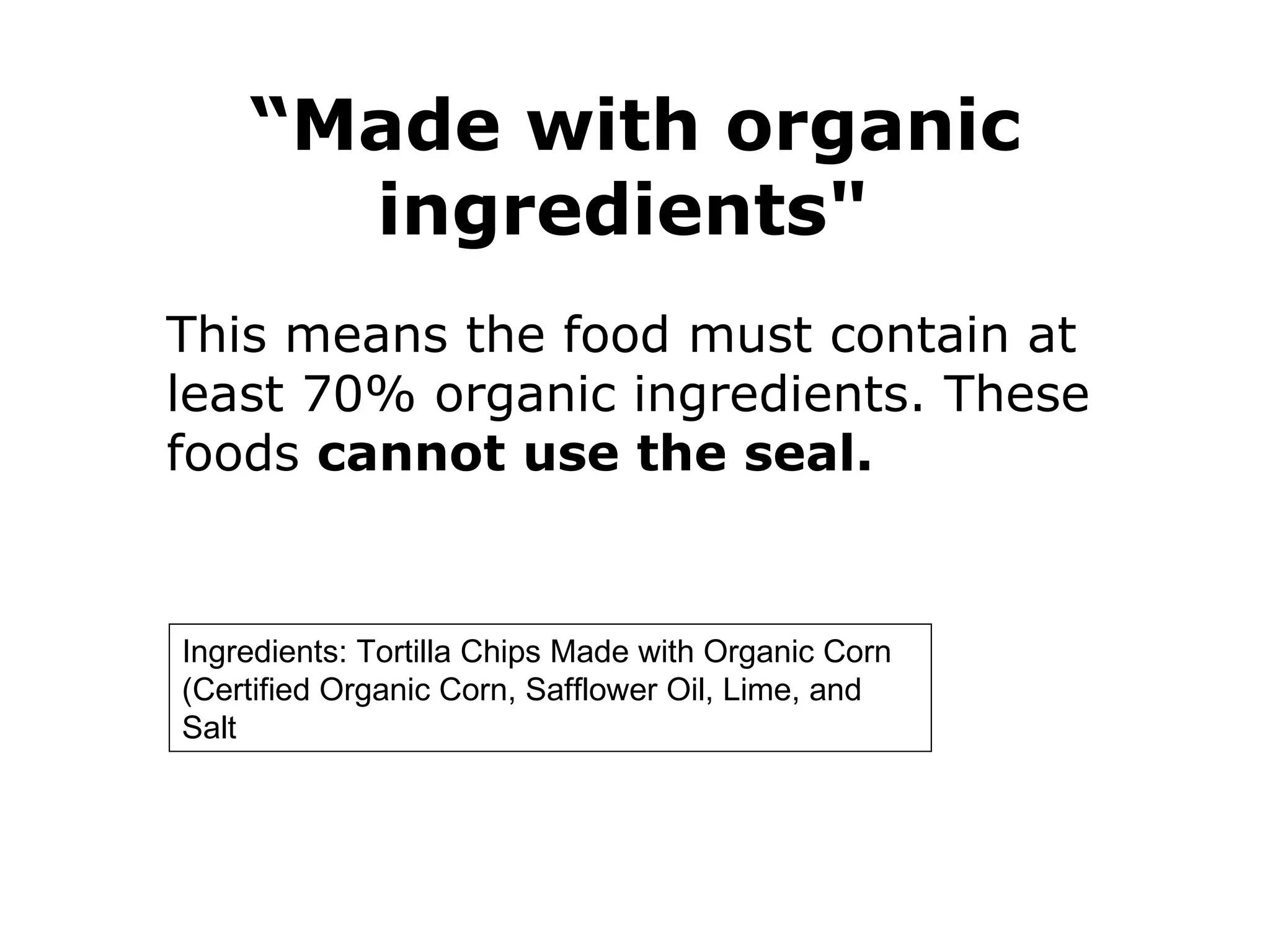 Organic food labeling | PPT