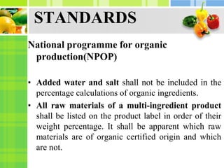Organic foods | PPTX