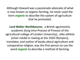 History of Organic Agriculture | PDF