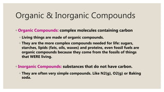 Organic & inorganic | PPTX