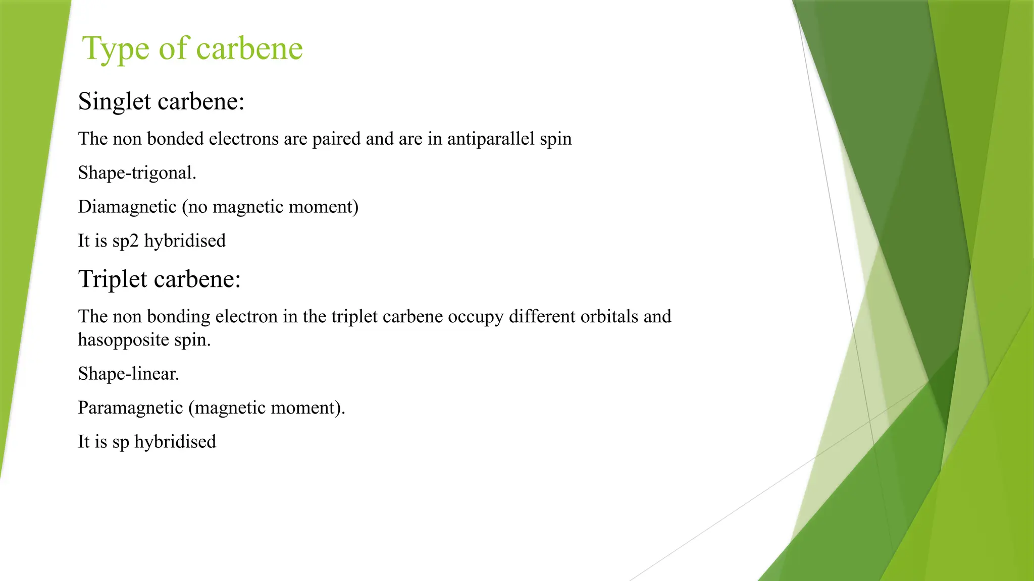 ORGANIC INTERMEDIATES (Carbocation,Carboanion,Free radicals,Carbenes ...