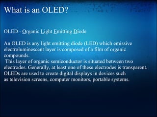 Organic Light Emitting Diode | PPT