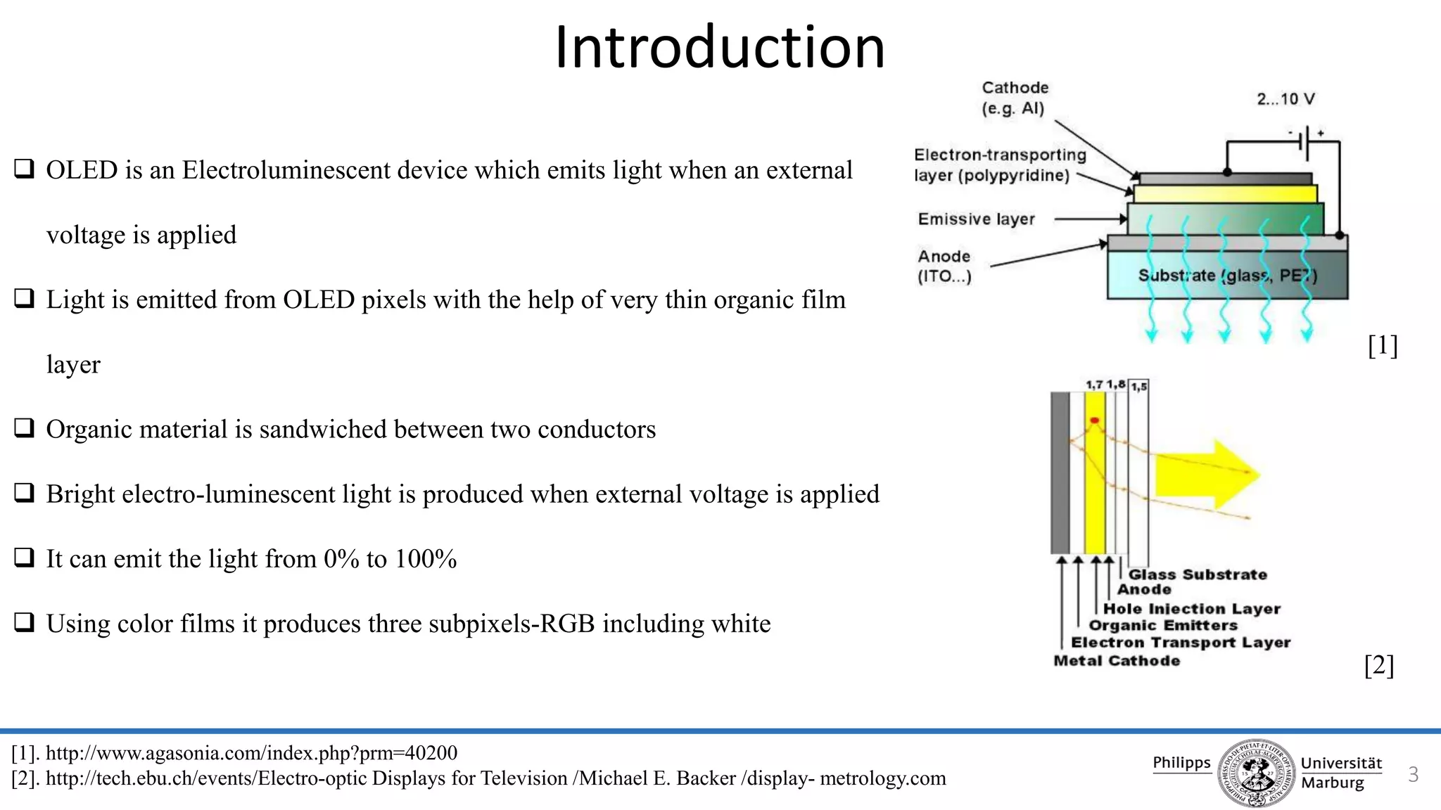 Organic light emitting diode (oled) | PDF