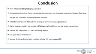 Organic light emitting diode (oled) | PDF