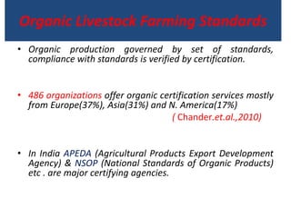 Organic livestock farming | PPTX