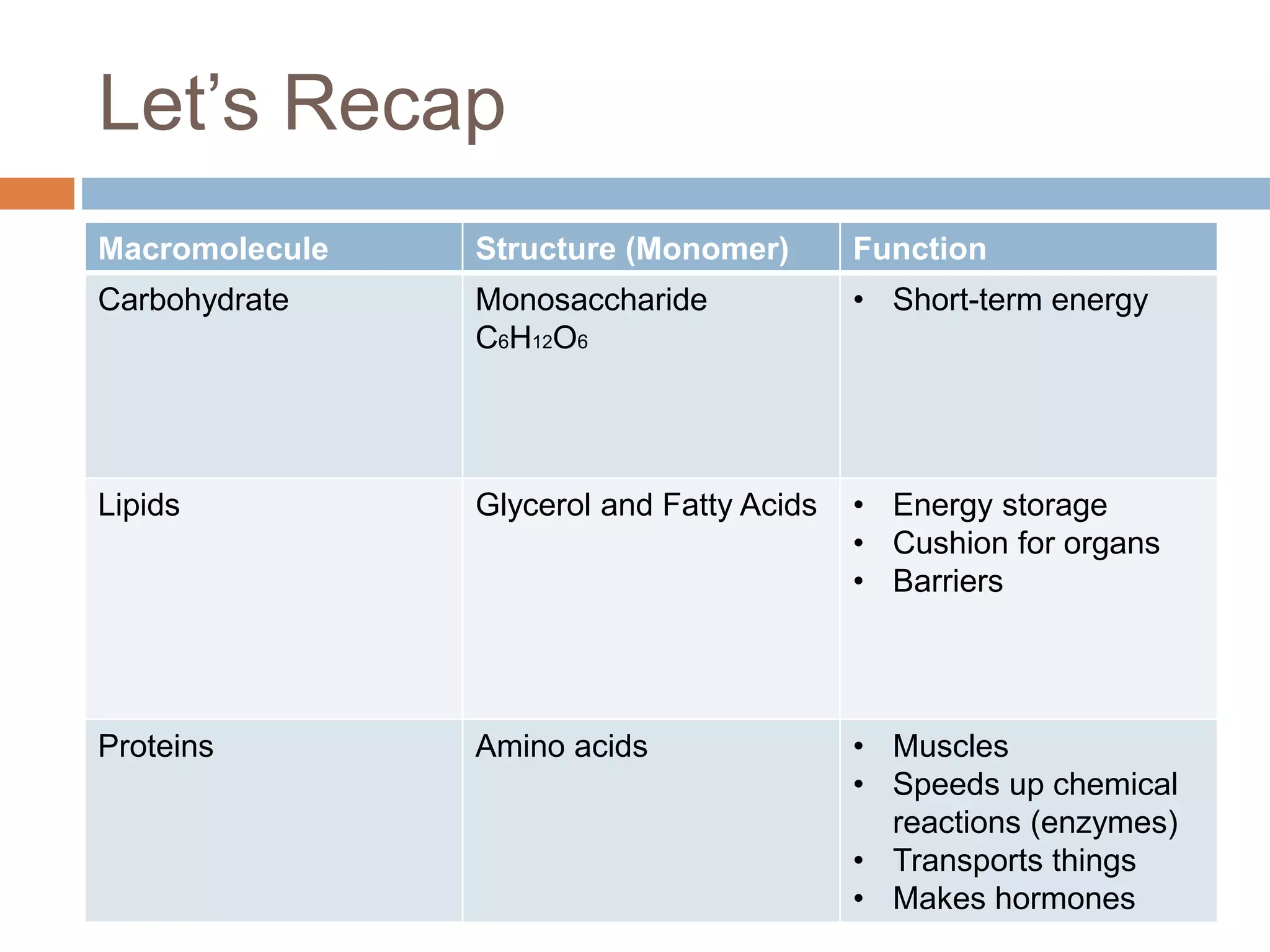 Organic Macromolecules | PPTX